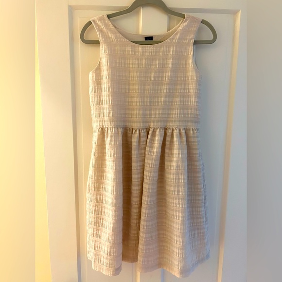 GAP | Dresses | Girls Gap Party Dress Cream Color W Subtle Sparkly ...